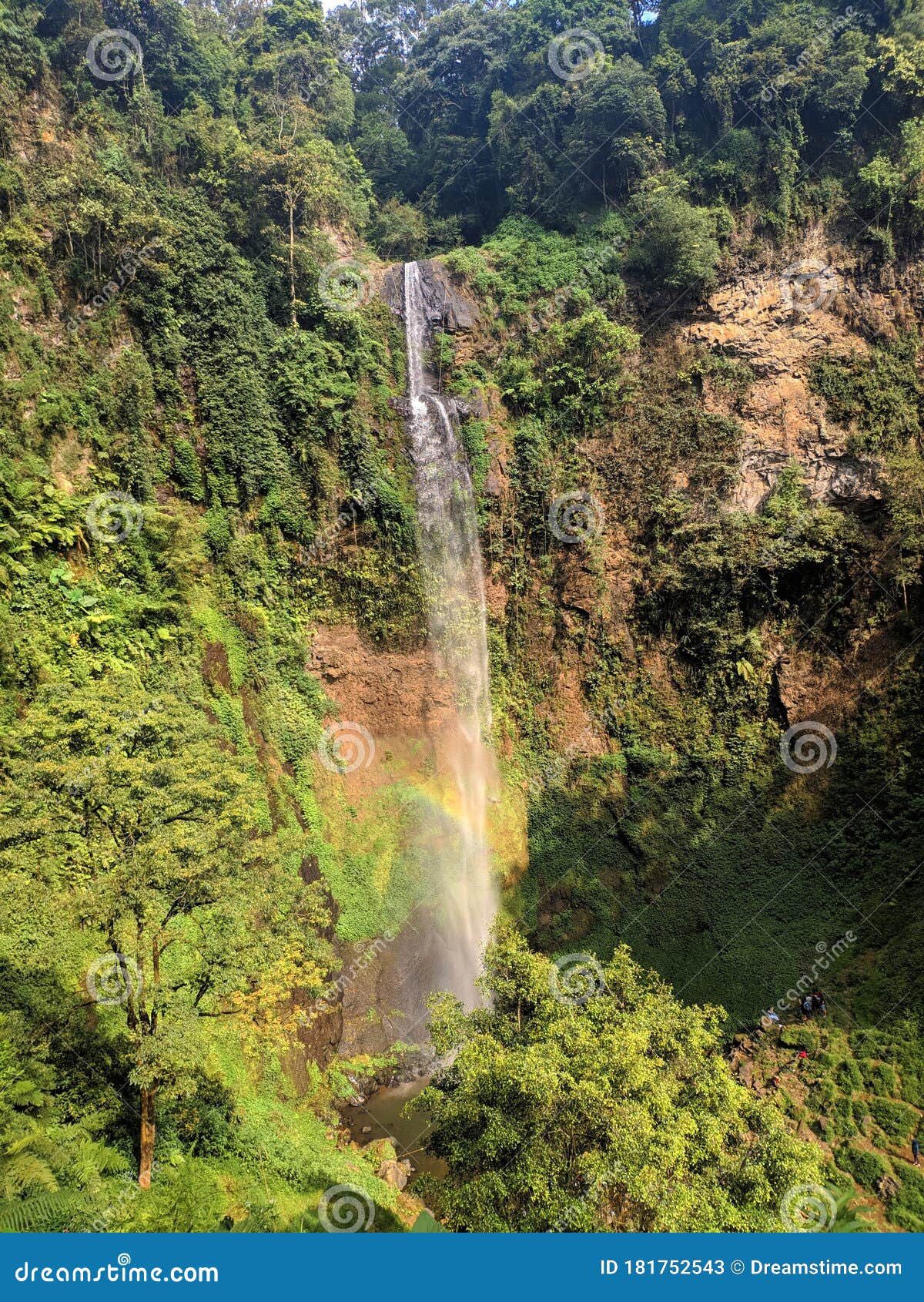 Waterfall Rainbow High Viewpoint Royalty-Free Stock Photography ...