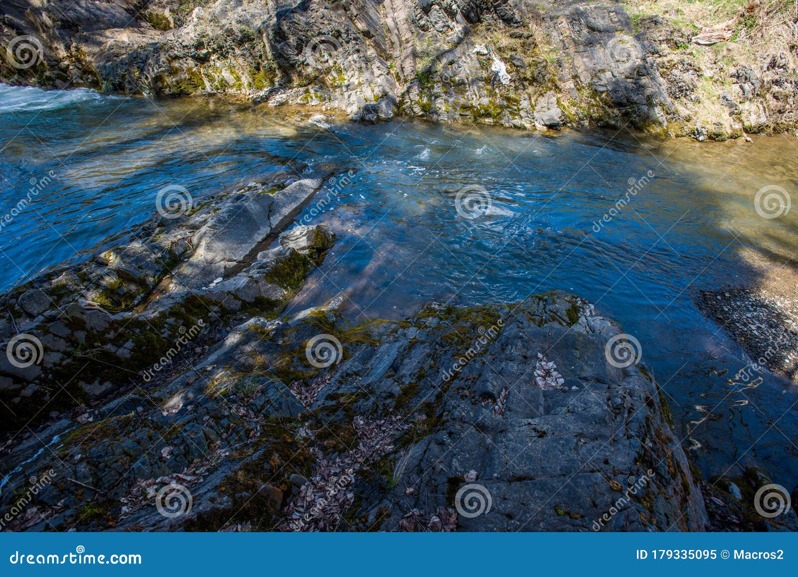 Beautiful Waterfall from the River Stock Image - Image of fall, light ...