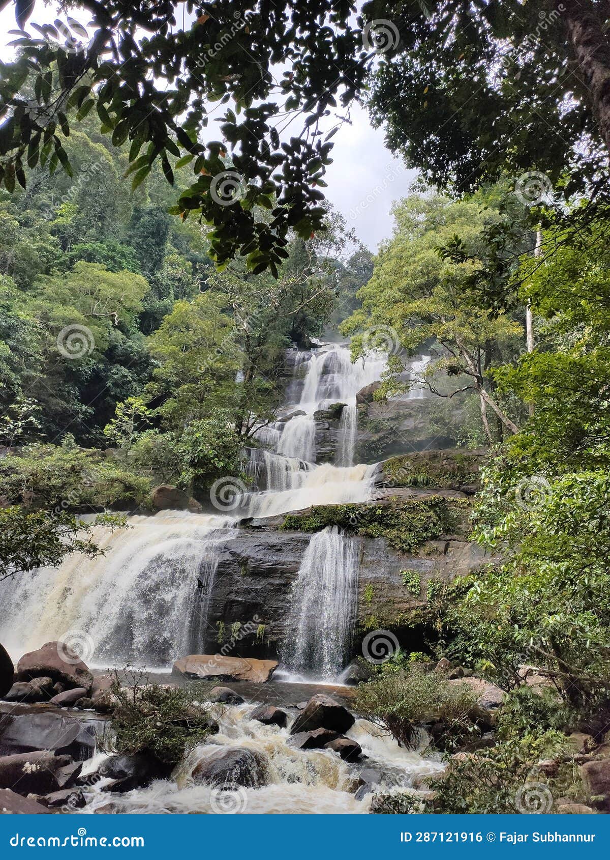 Beautiful Waterfall with Rocks and Cool Water Stock Photo - Image of ...