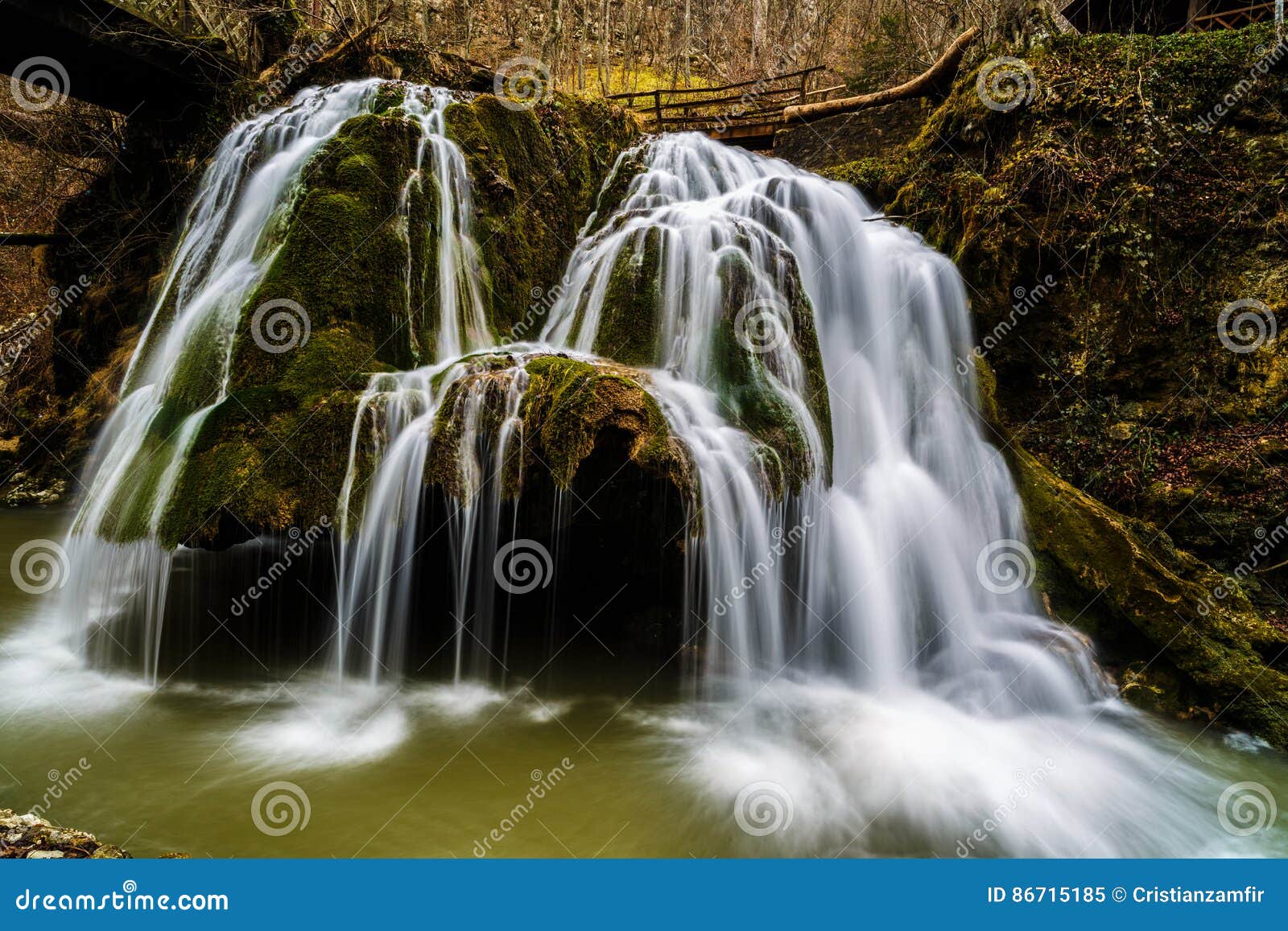 Beautiful Waterfall in Romania Stock Image - Image of reflection ...