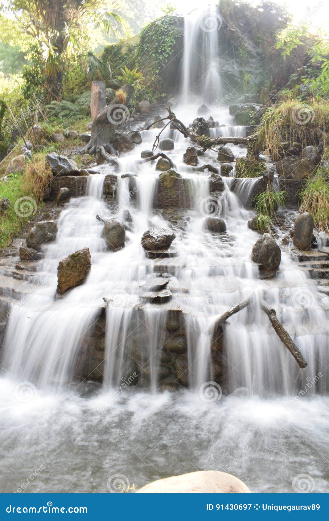 Beautiful Waterfall Scenery at Mussoorie India Stock Image - Image of ...