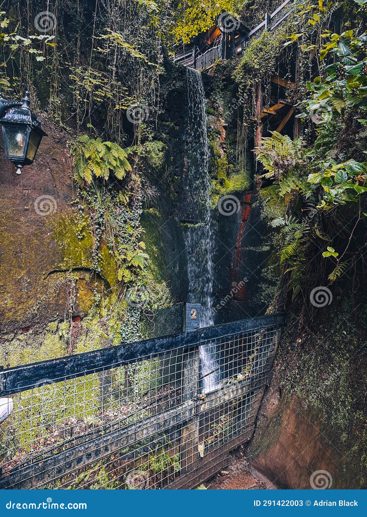 Waterfall in Shanklin stock image. Image of nature, isle - 291422003