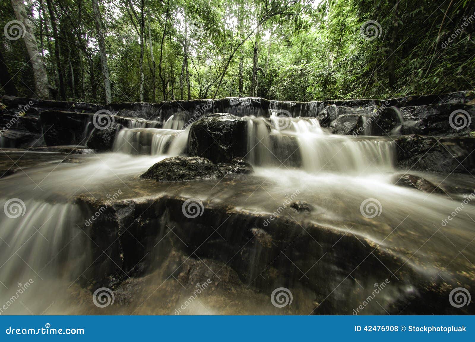 A Beautiful Waterfall Shot with a Slow Exposure Stock Photo - Image of ...