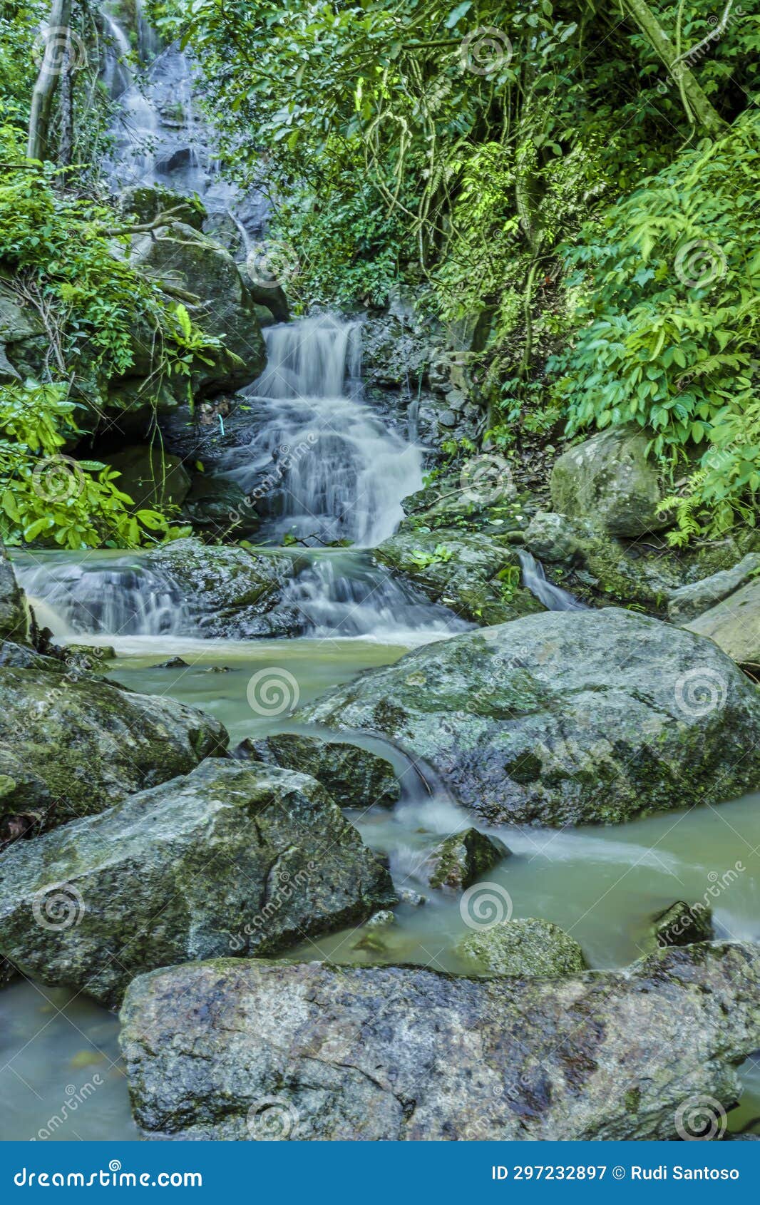 Beautiful Waterfall. West Sumatra, Indonesia Stock Image - Image of ...