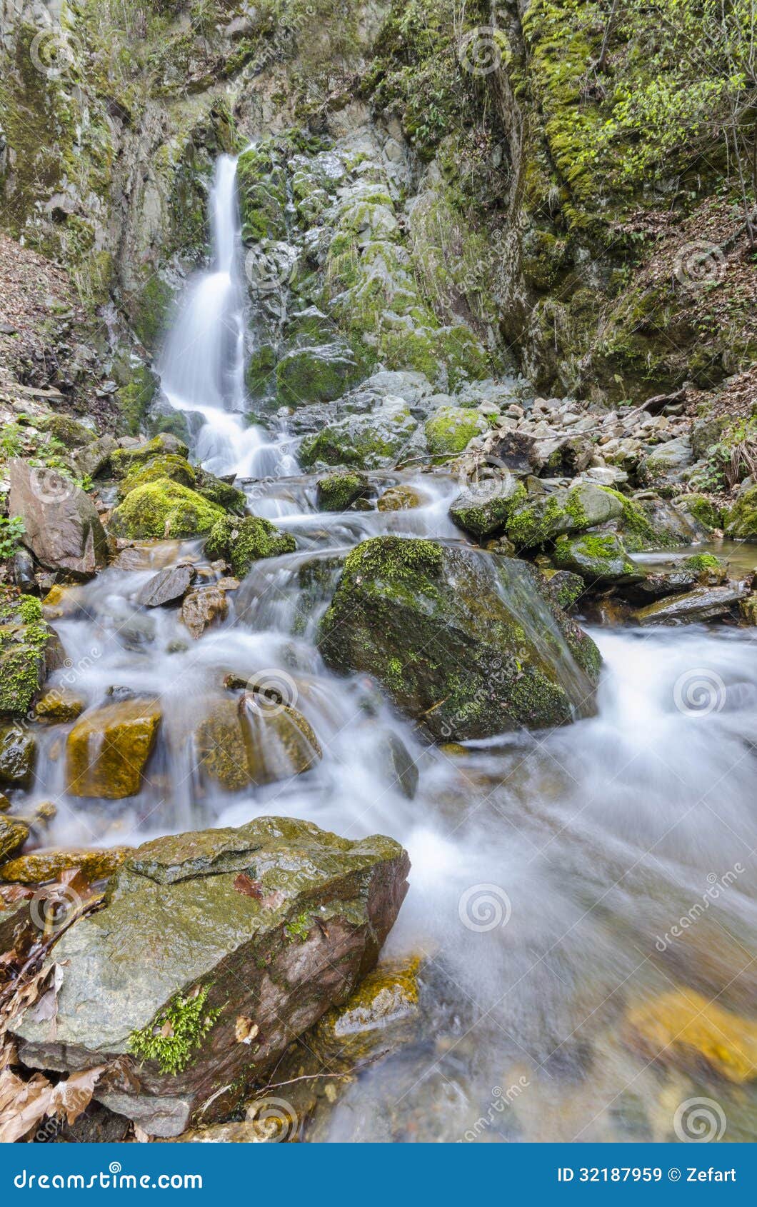 Beautiful Waterfall Wide Angle Lens, Macedonia Stock Image - Image of ...