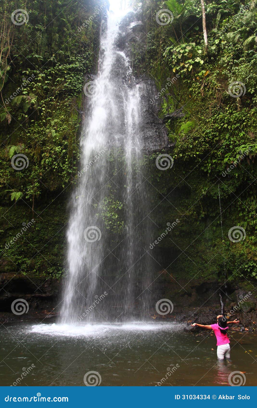 Beautiful waterfall editorial stock image. Image of enjoy - 31034334