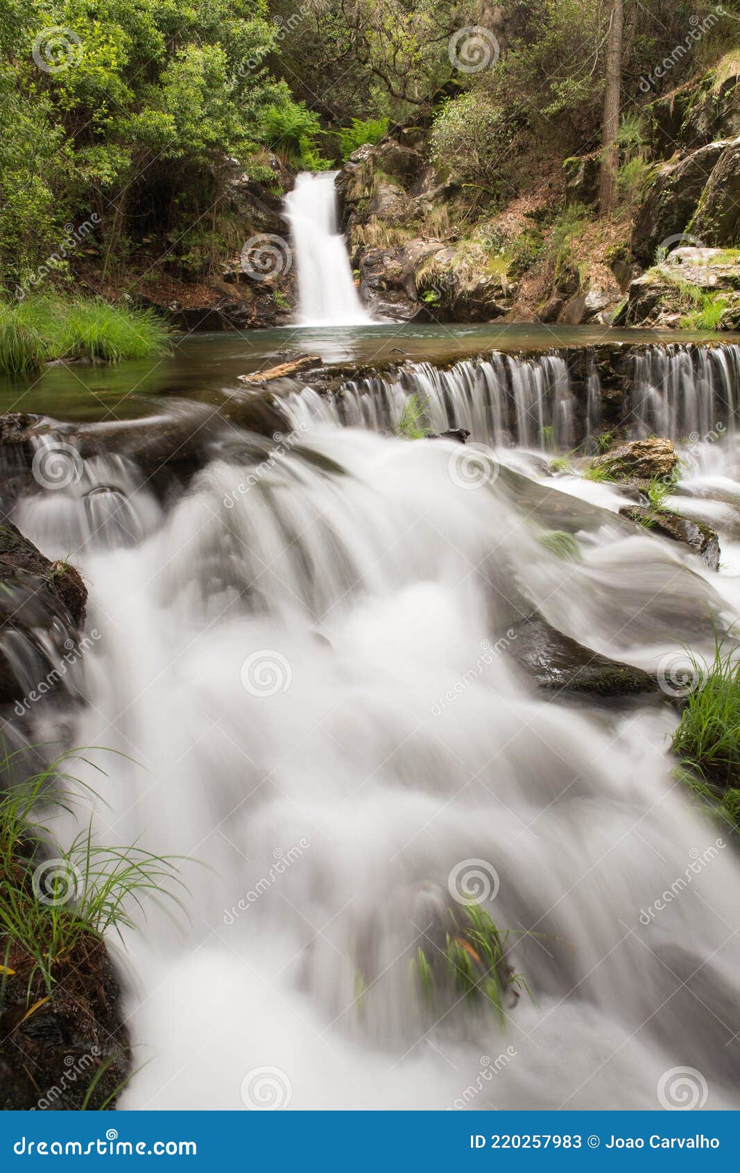 Beautiful Waterfalls during Springtime Stock Image - Image of motion ...
