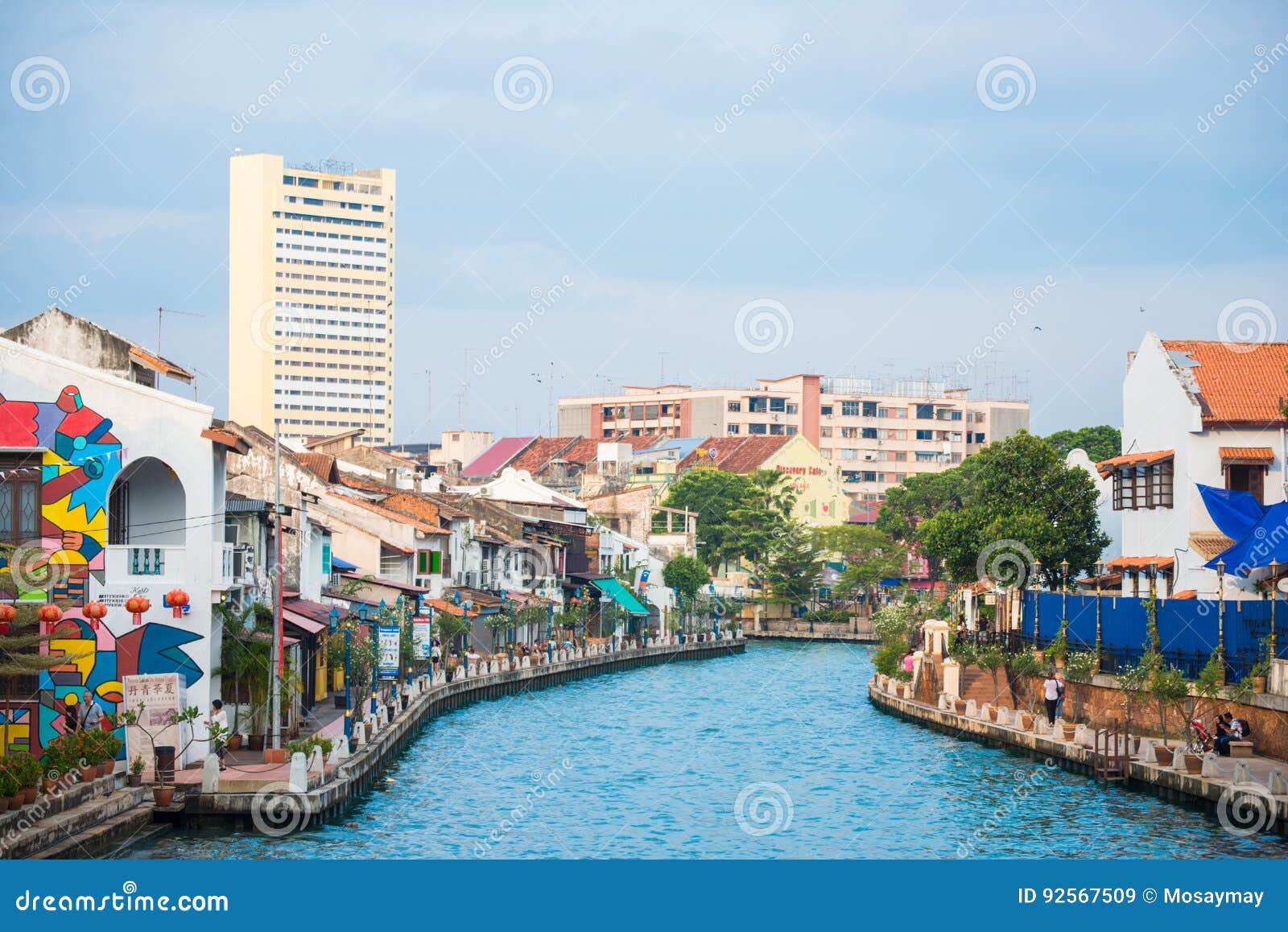 Beautiful Waterfront Community in Melaka Town Editorial Stock Image ...