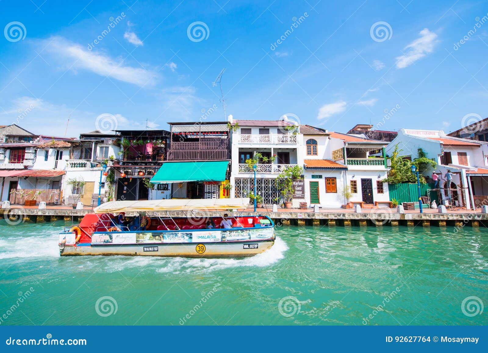 Beautiful Waterfront Community in Melaka Town Editorial Stock Image ...