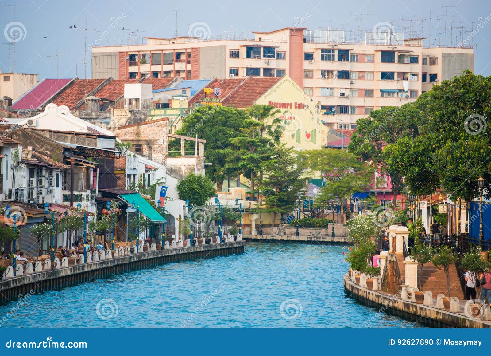 Beautiful Waterfront Community in Melaka Town Editorial Image - Image ...