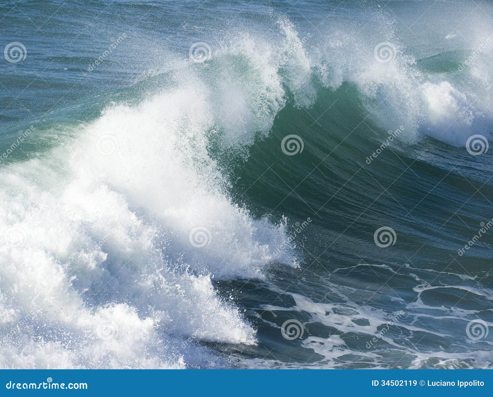 Beautiful wave stock image. Image of white, power, powerful - 34502119