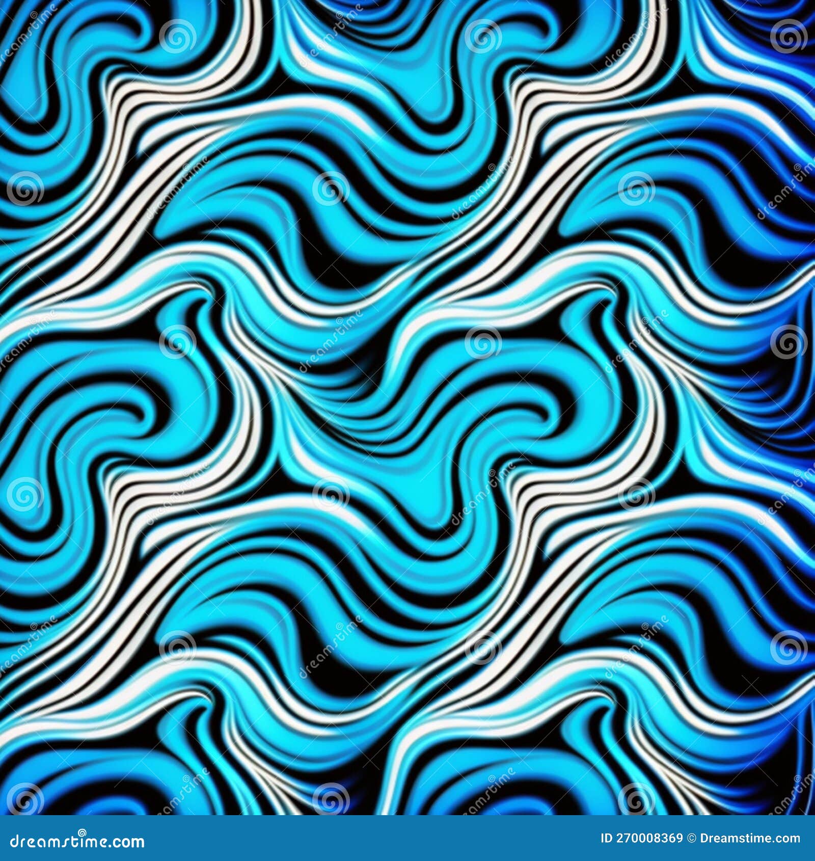 Waves Pattern with Blue and White Colors Stock Illustration ...