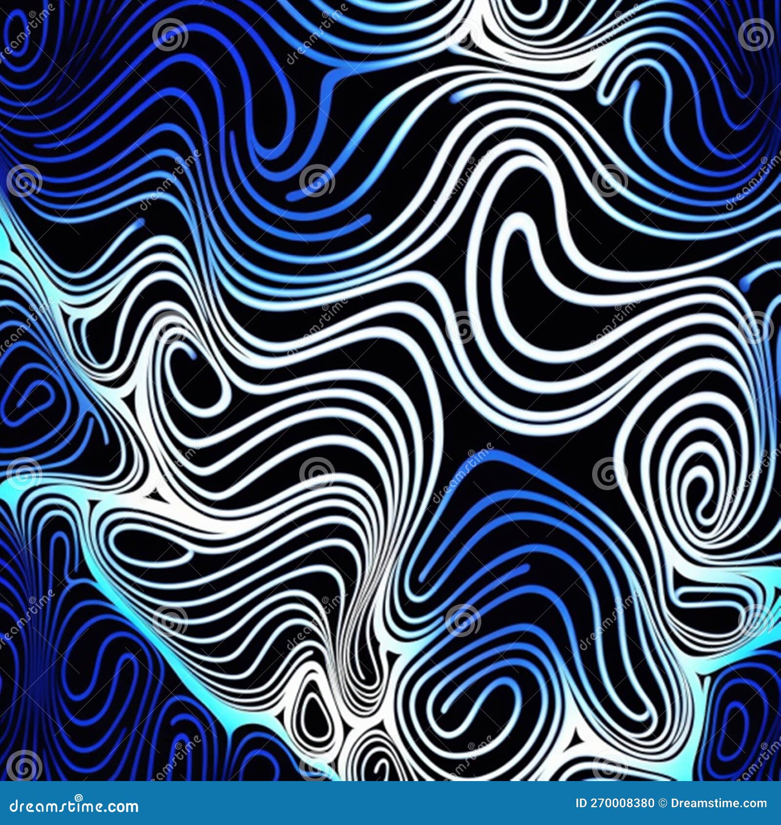 Waves Pattern with Blue and White Colors Stock Illustration ...