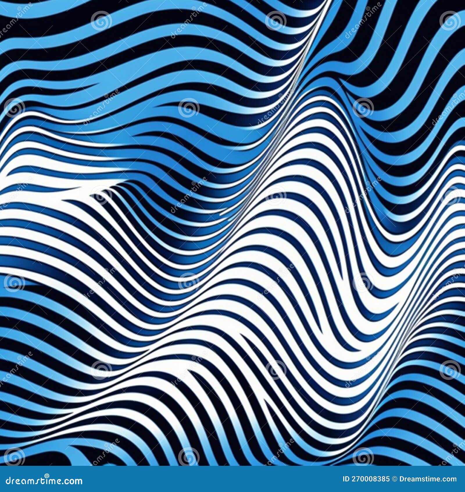 Waves Pattern with Blue and White Colors Stock Illustration ...
