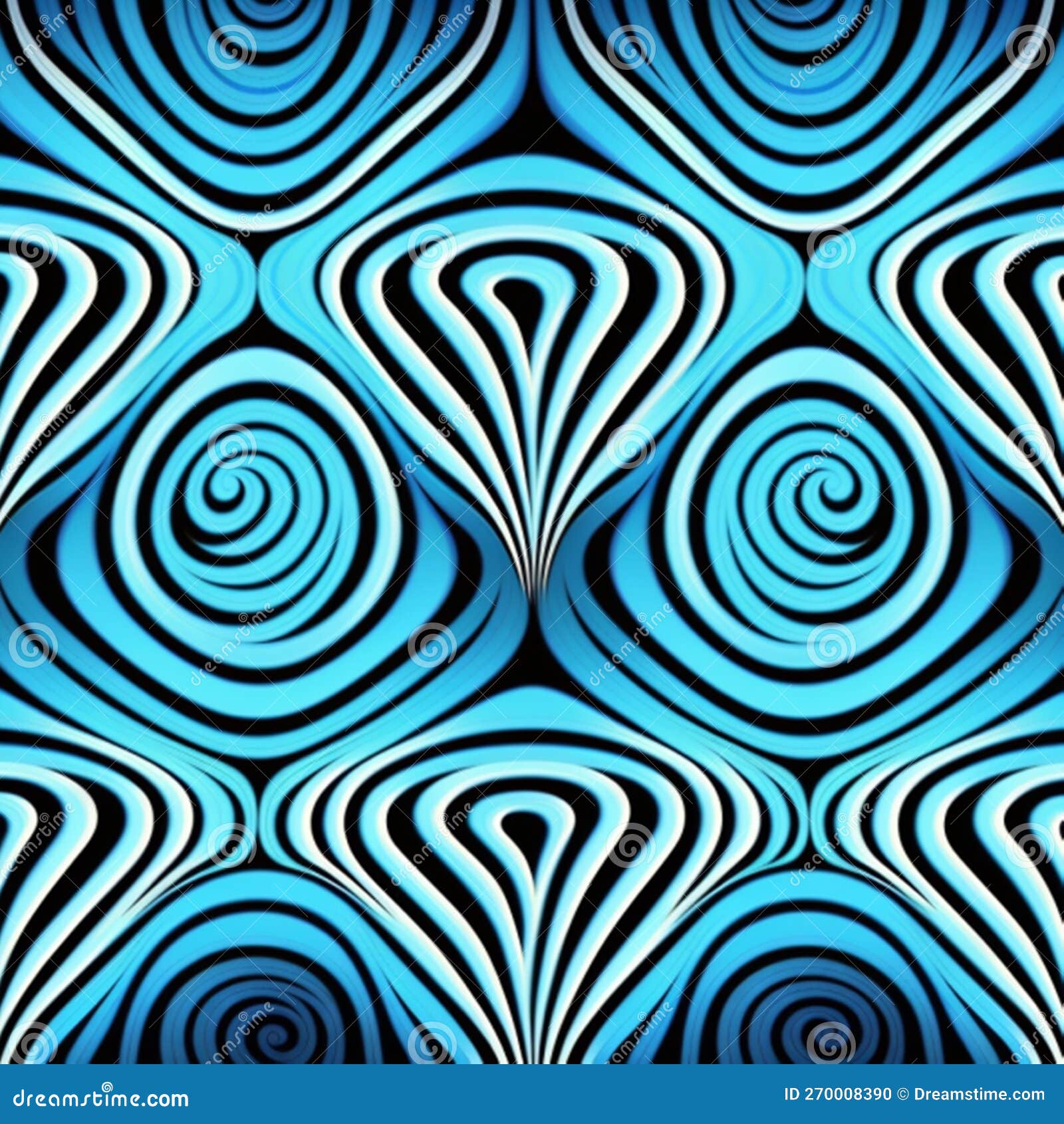 Waves Pattern with Blue and White Colors Stock Illustration ...