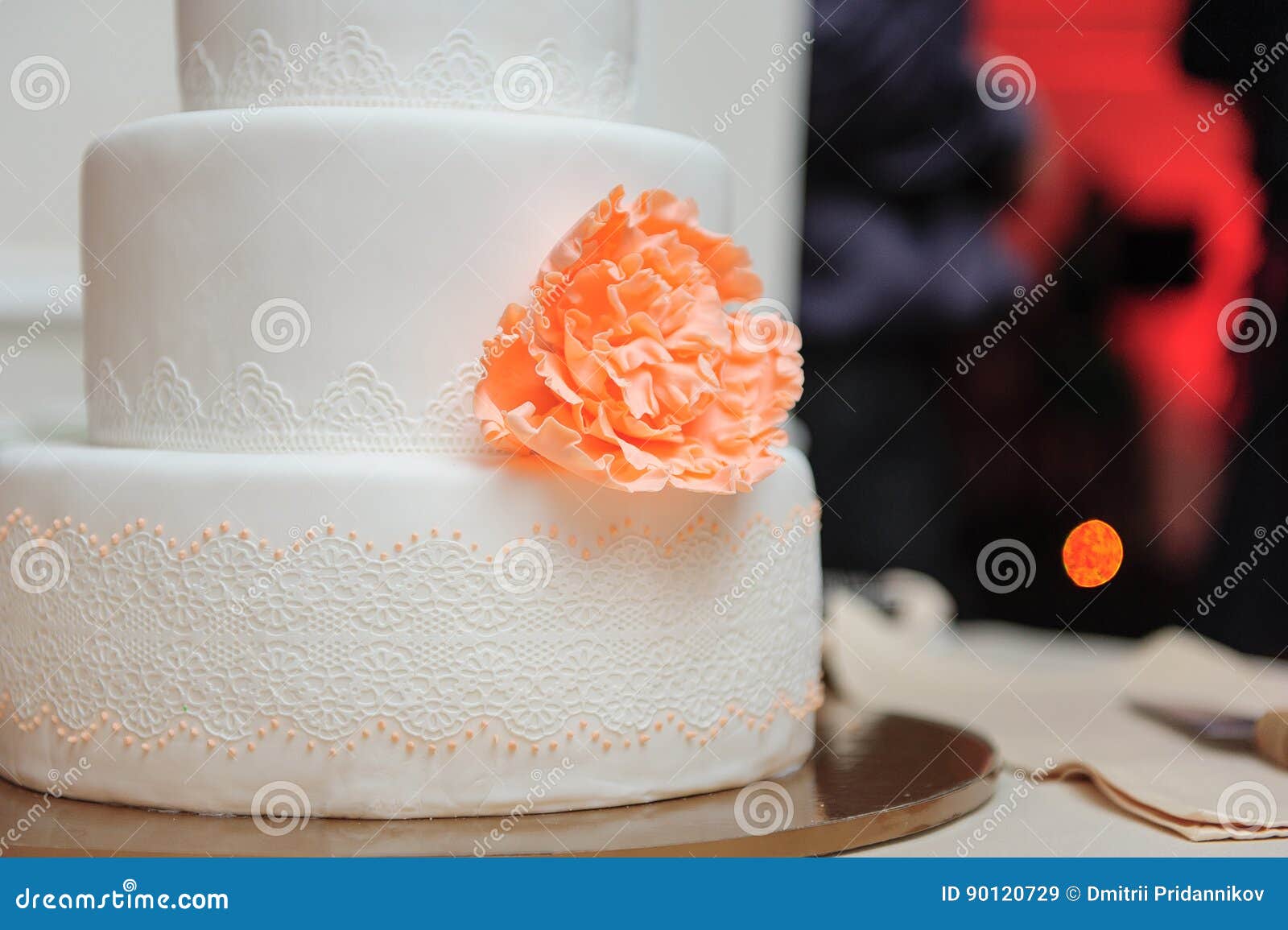 Beautiful wedding cake stock image. Image of decor, cream - 90120729