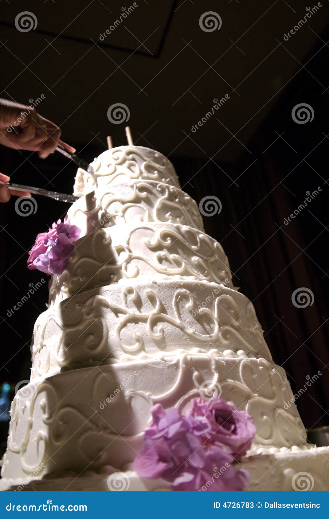 Beautiful Wedding Cake at a Wedding Reception Stock Image - Image of ...