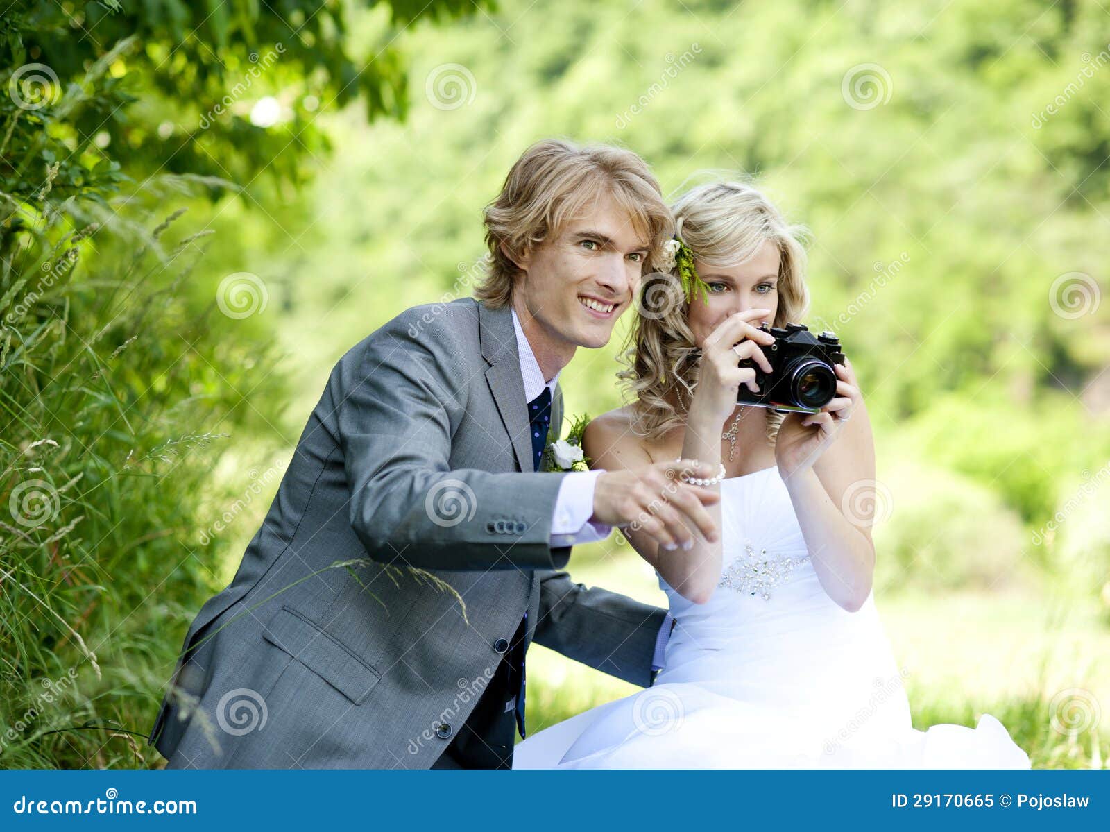 Beautiful wedding couple stock image. Image of outdoor - 29170665