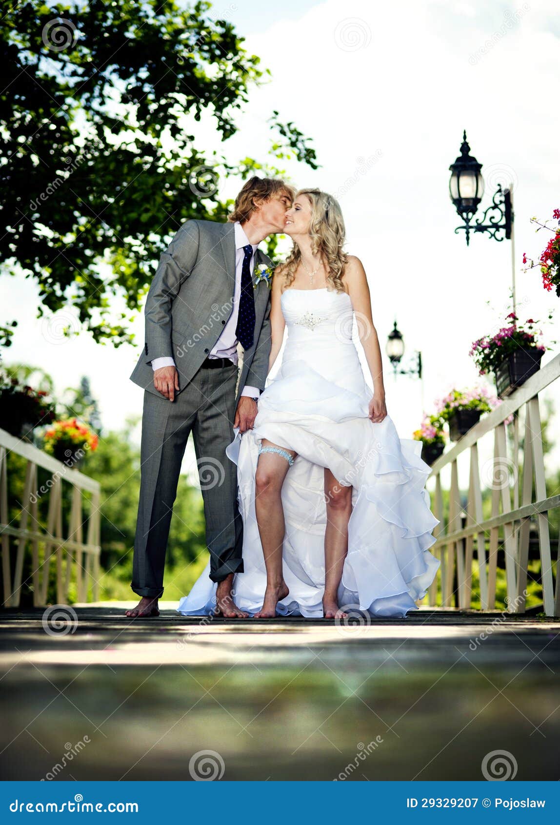 Beautiful wedding couple stock image. Image of outdoors - 29329207