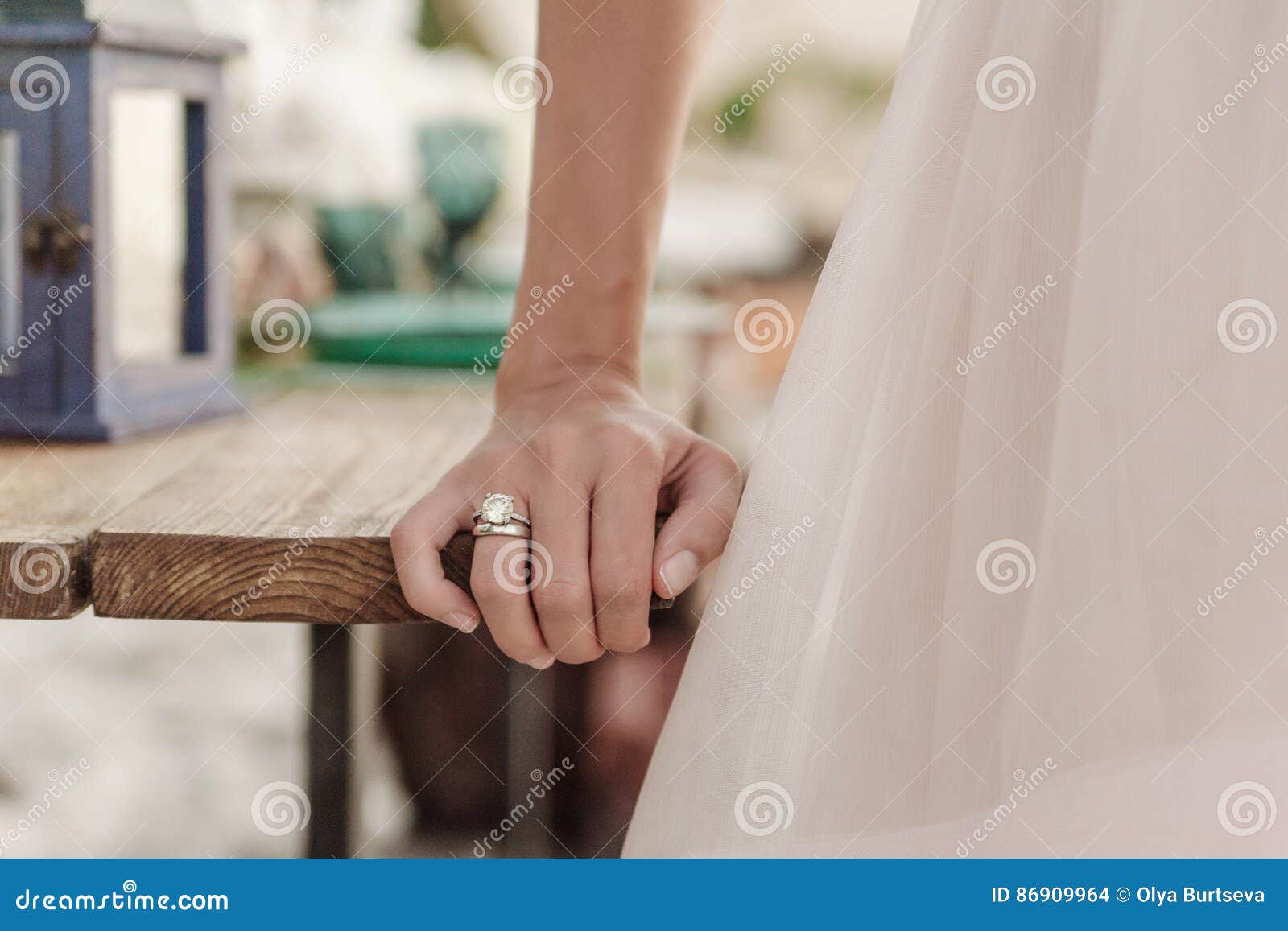 Beautiful Wedding Ring on Bride Hand Stock Photo - Image of celebration ...