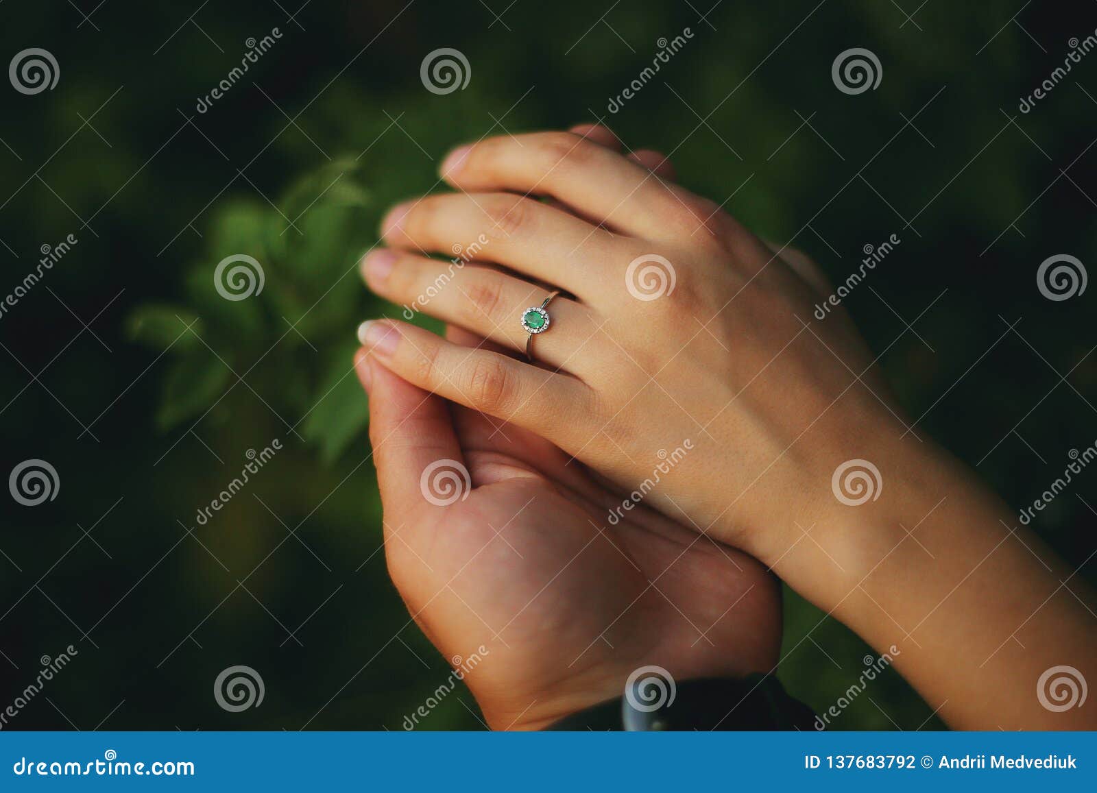Beautiful Wedding Ring on Hand Stock Photo - Image of people, bride ...