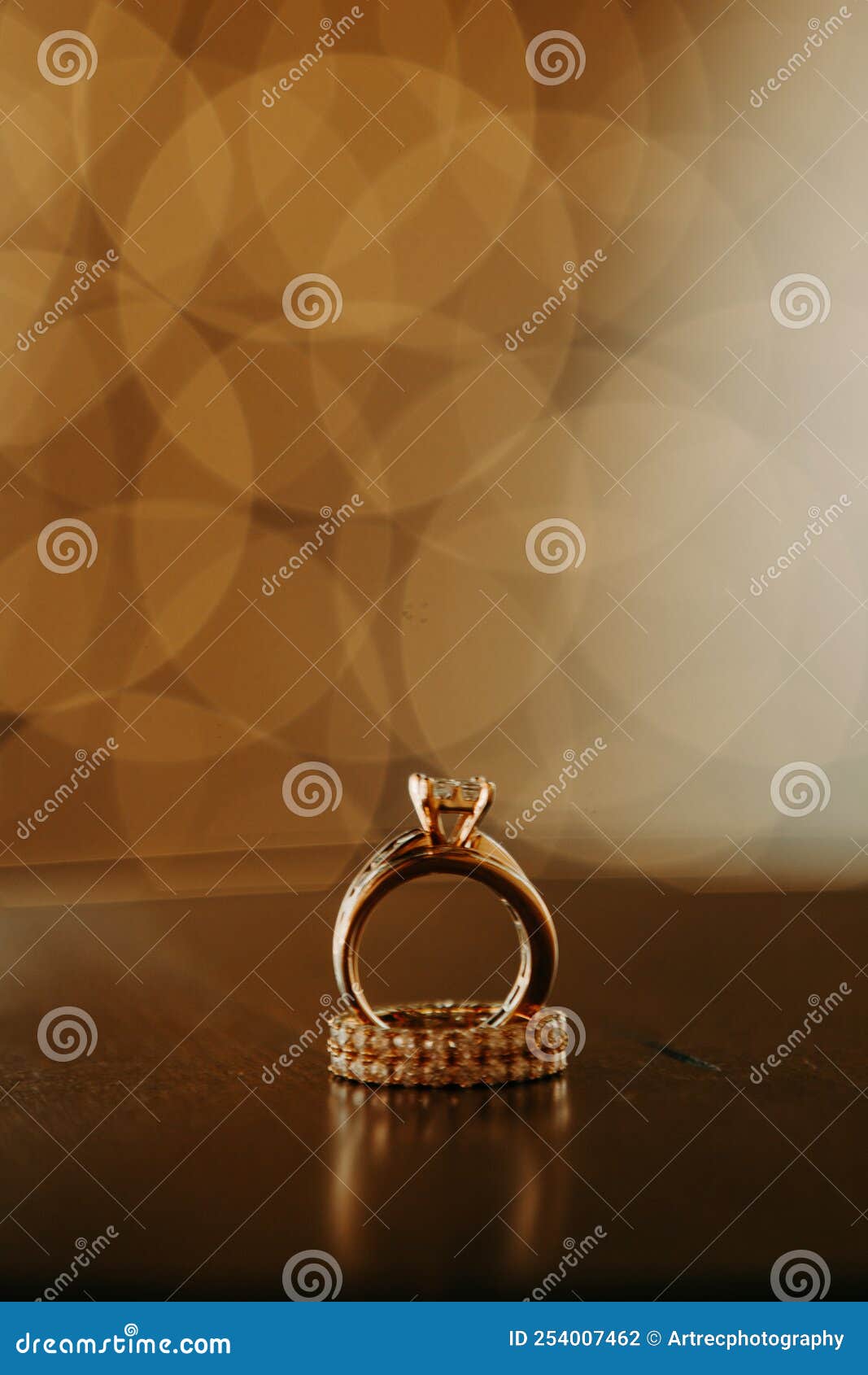Beautiful Weeding Rings - White Gold with Diamonds Stock Photo - Image ...