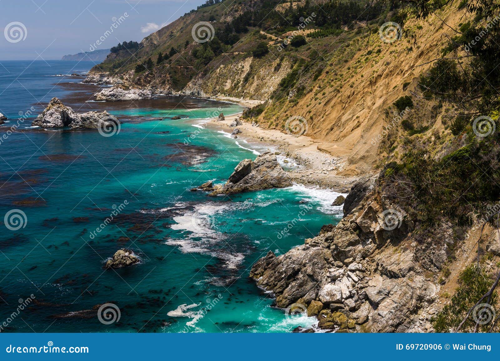 Beautiful Western USA Coastline Stock Photo - Image of garden, julia ...