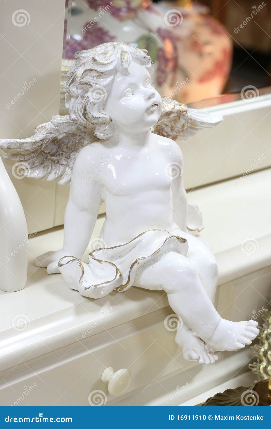 Beautiful white angel stock photo. Image of wings, stylized - 16911910