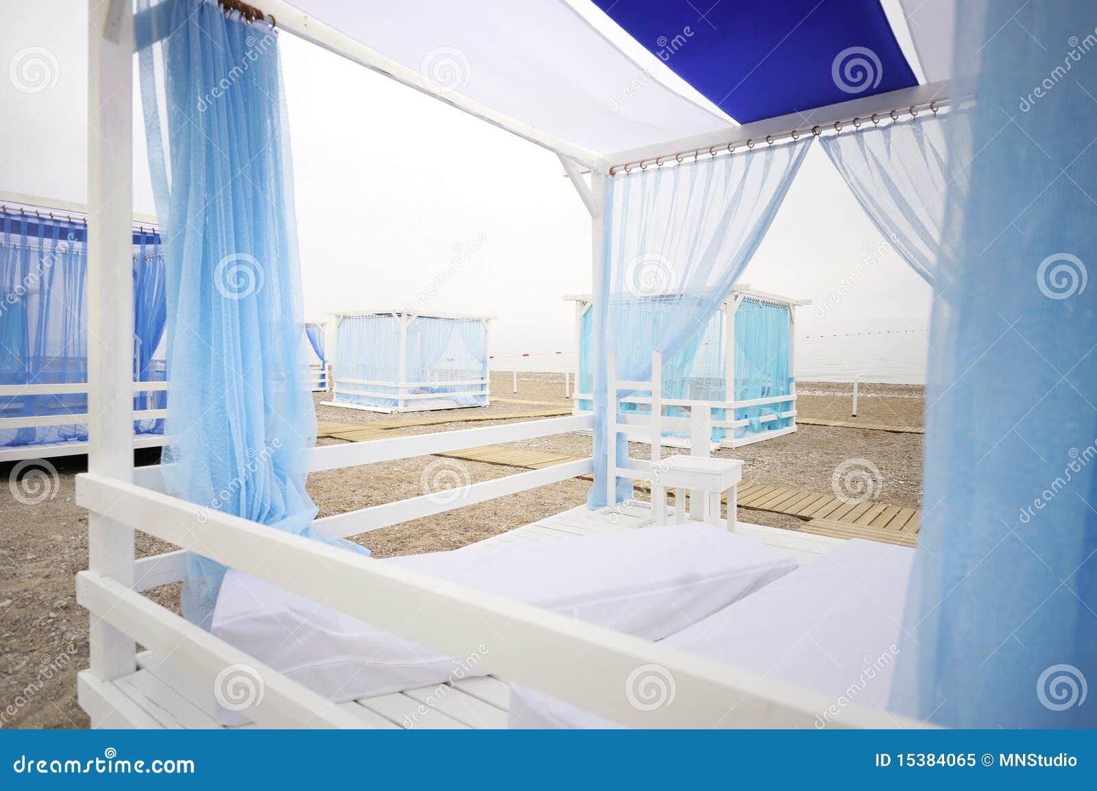 Beautiful White and Blue Tent Stock Image - Image of outdoor, party ...
