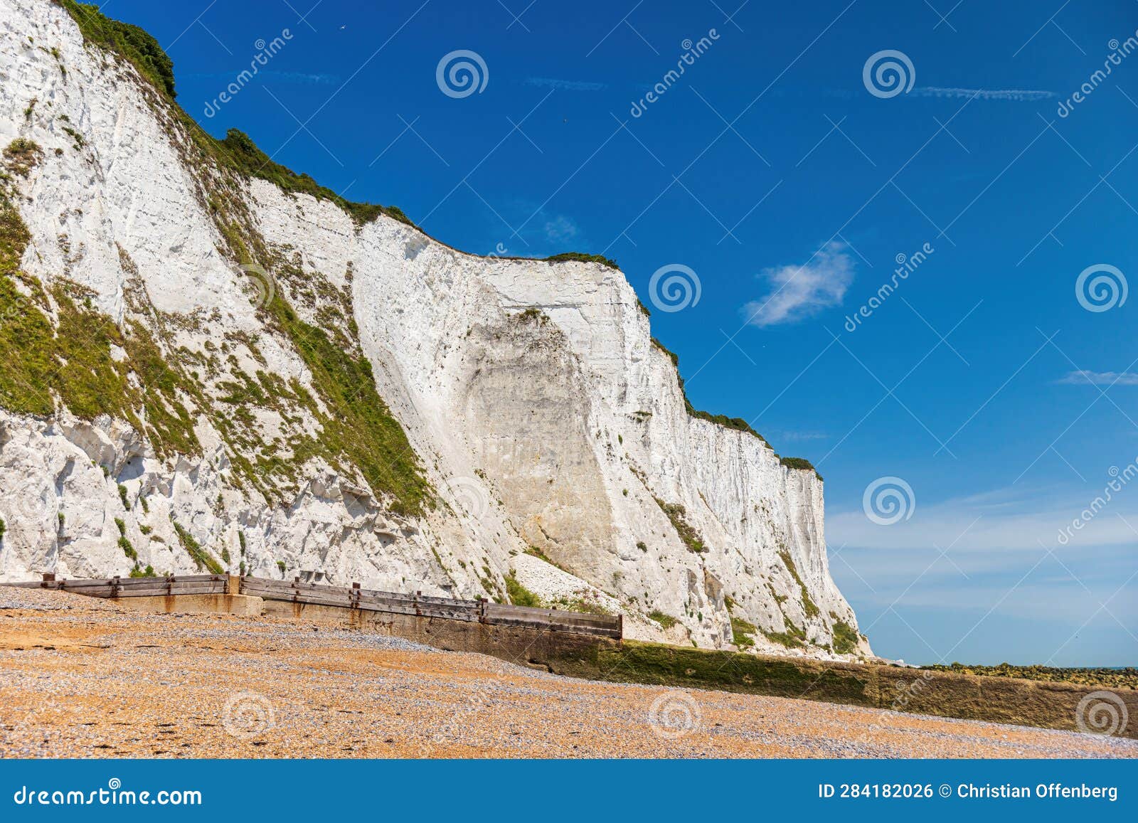 The Beautiful White Cliffs of Dover at the British Side of the English ...