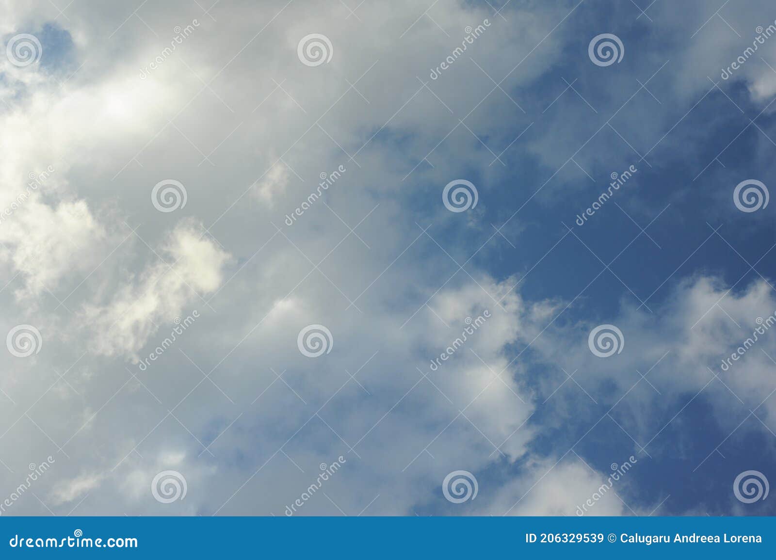 Beautiful White Clouds on Dark Blue Sky. Stock Image - Image of clouds ...