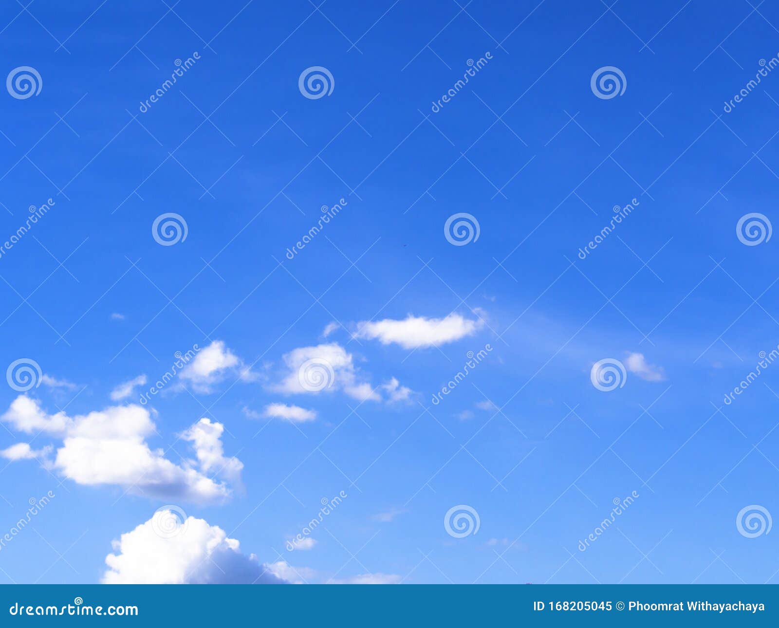 Beautiful White Clouds in Day Time with Clear Blue Sky Background Stock ...