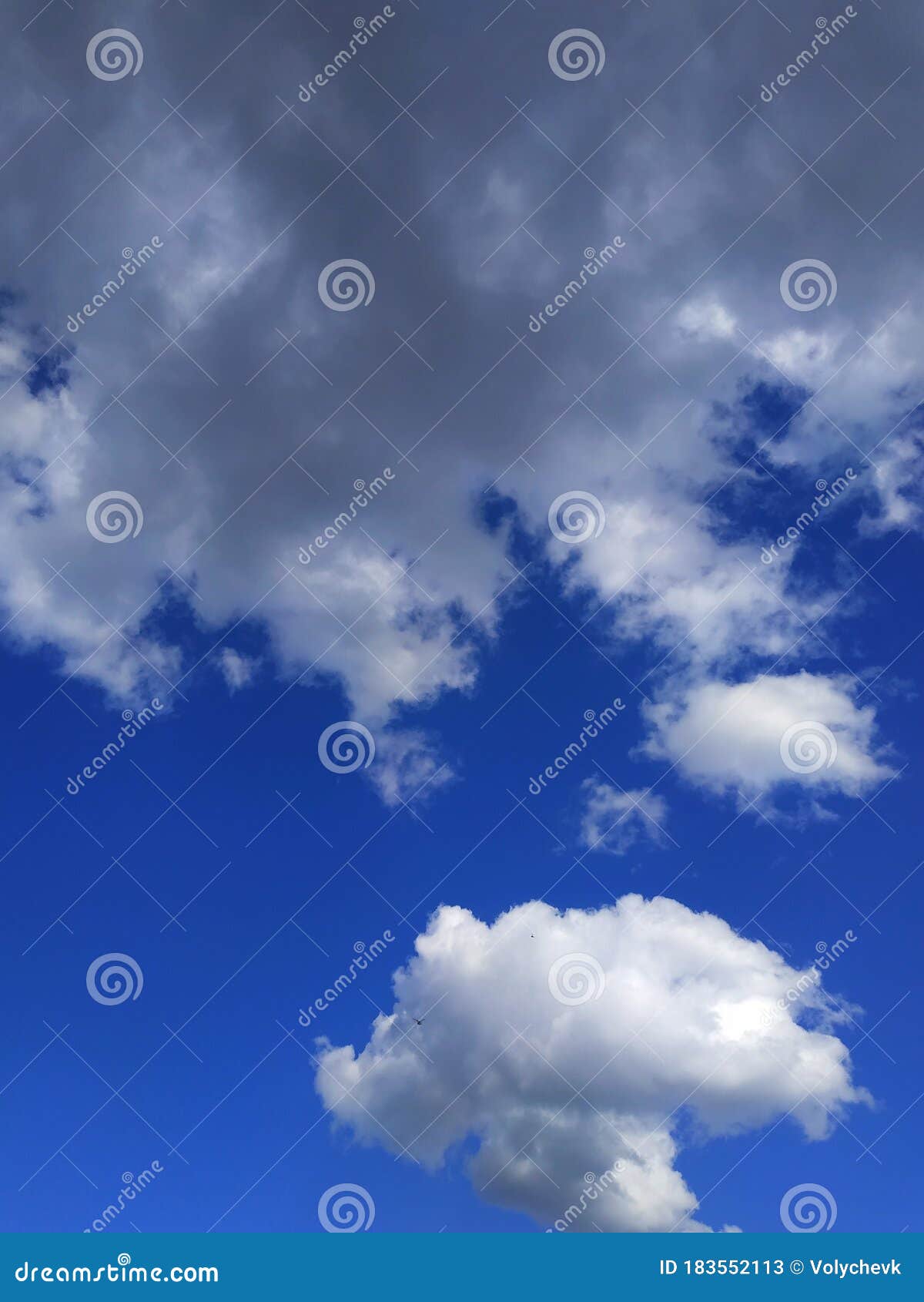 Beautiful White Clouds of Different Shapes Stock Image - Image of ...