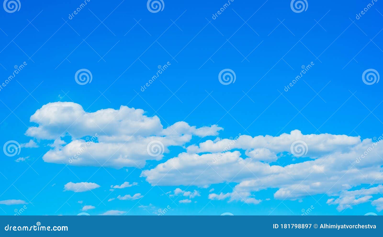 Beautiful White Clouds in the Sky, Horizontal Gradient Stock Image ...