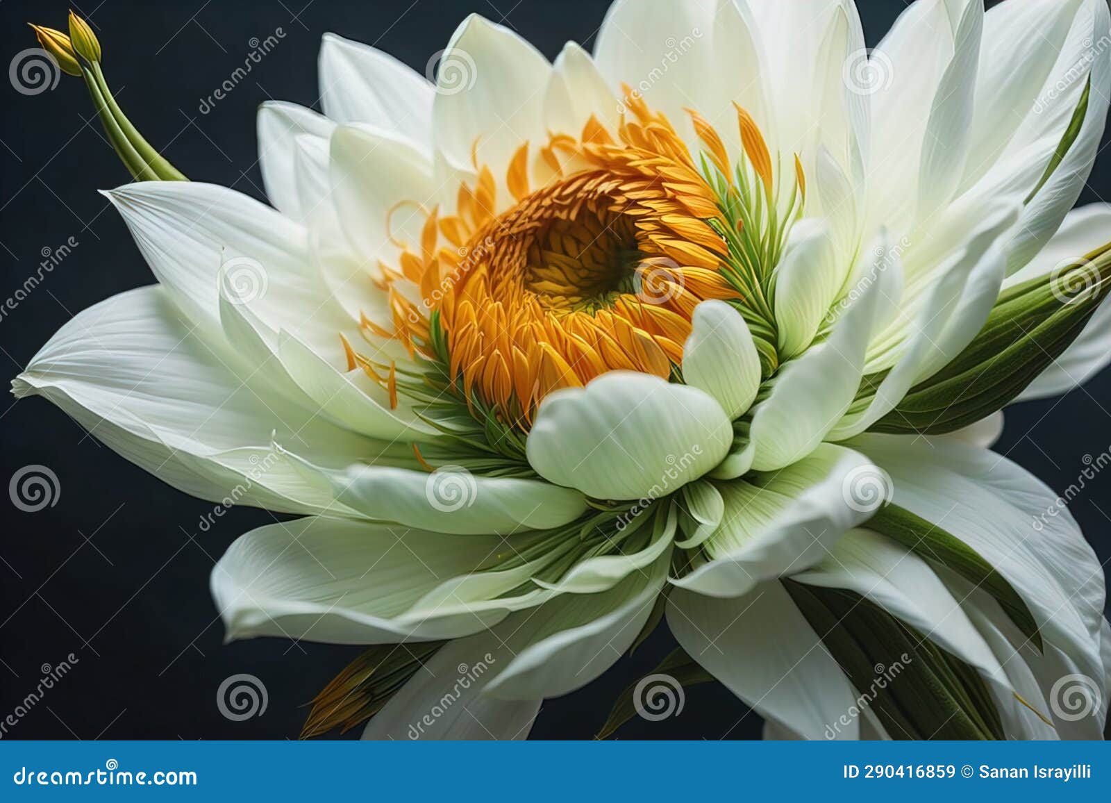 Beautiful White Flower on a Solid Background. Close Up Stock Image ...