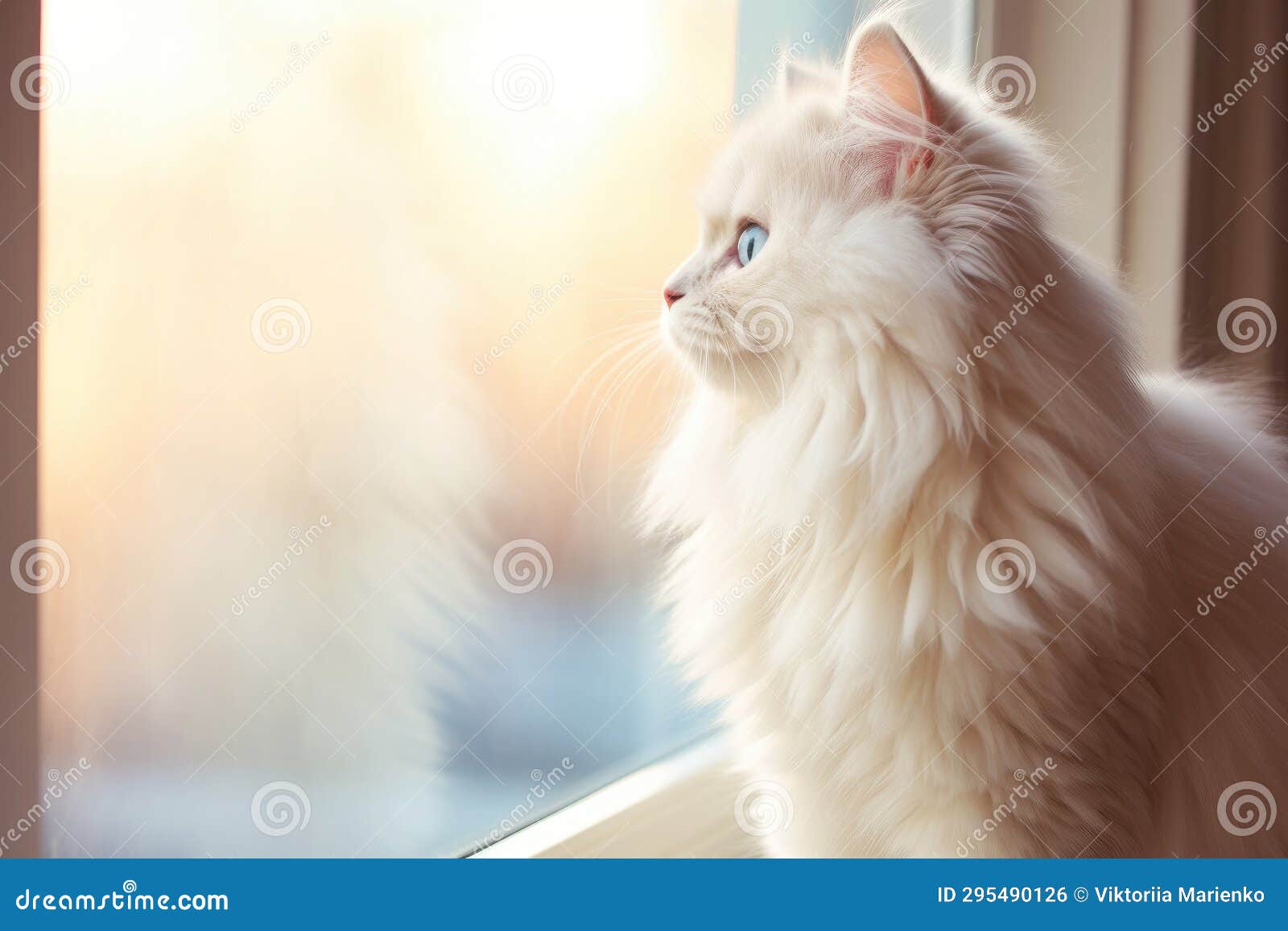 Kitty On The Window, Coloring Page Cartoon Vector | CartoonDealer.com ...