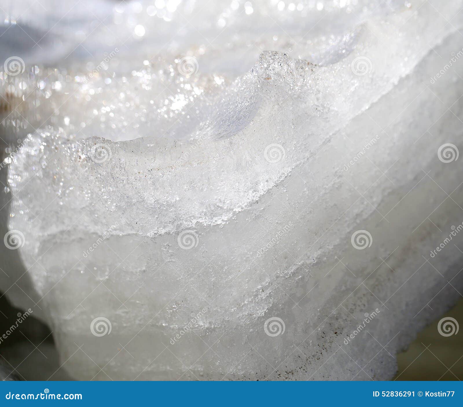 Beautiful White Ice Photographed Close Up Stock Image - Image of cool ...