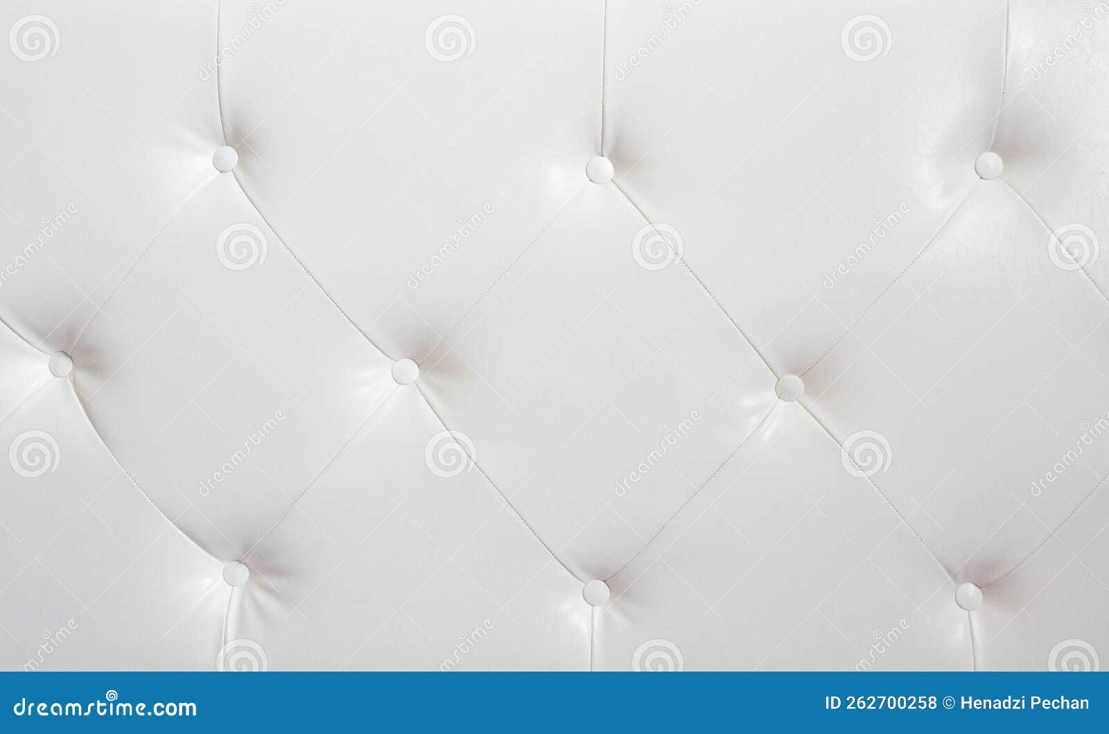 Beautiful White Leather Upholstery Sofa with Buttons. Skin Texture ...