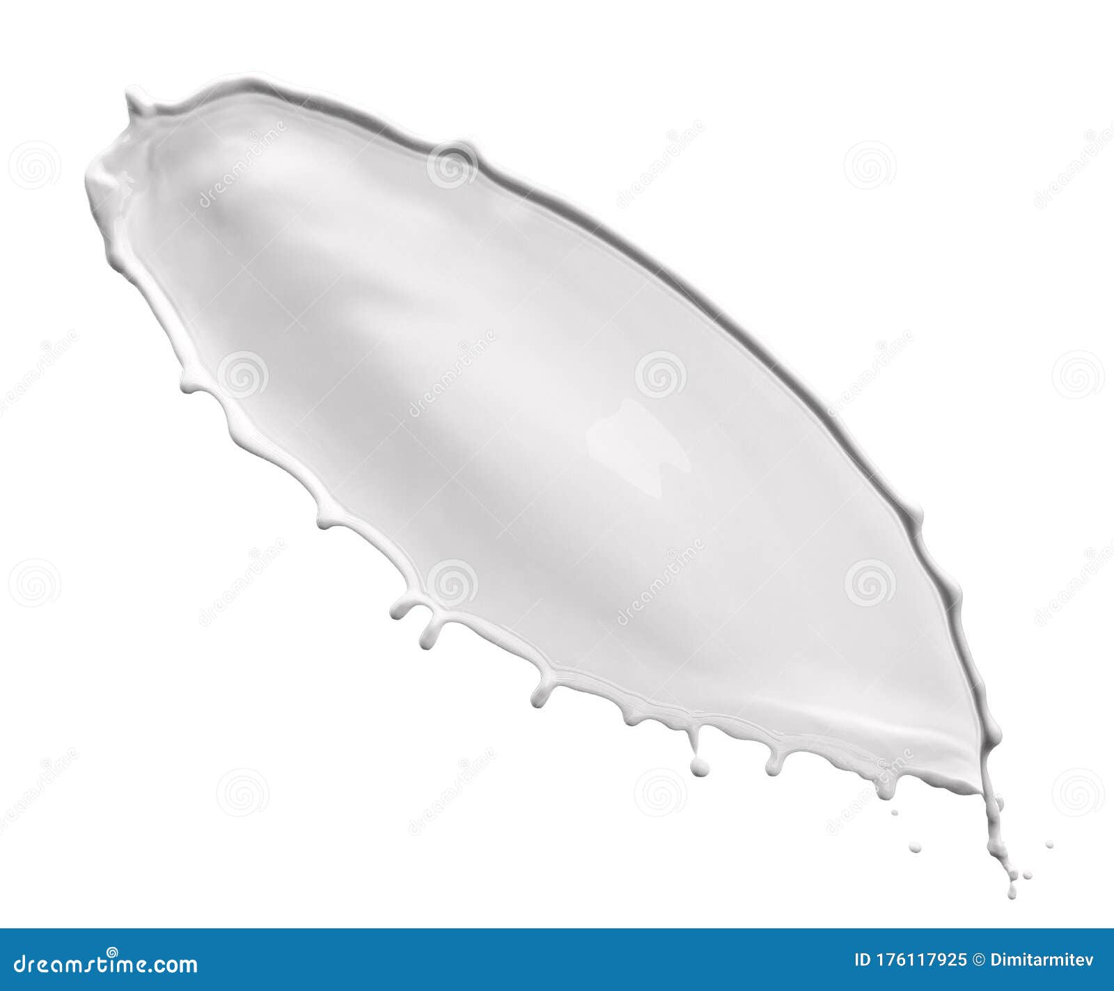 Beautiful White Paint Splash Isolated on White Background Stock Image ...