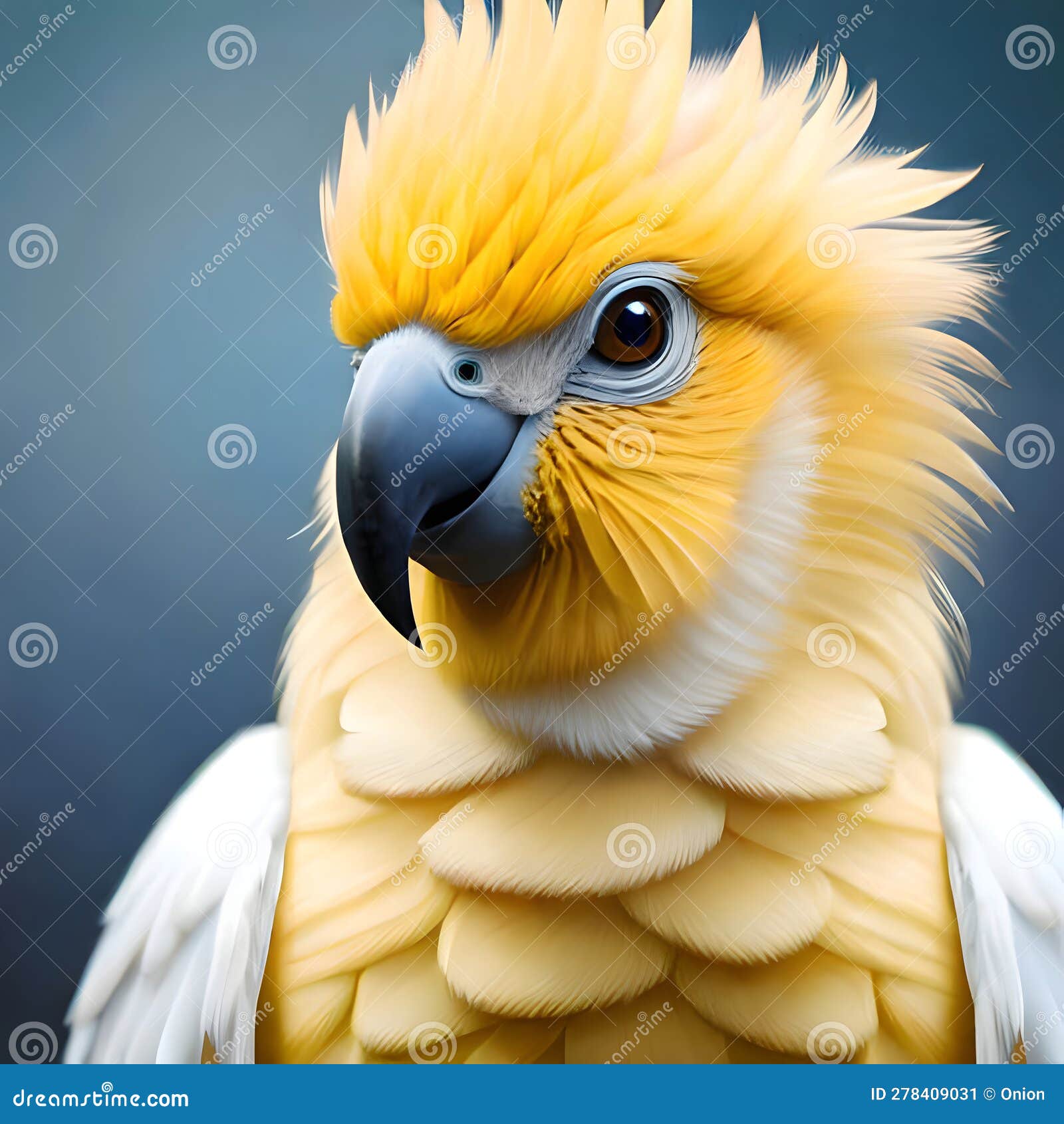 Beautiful White Parrot - Ai Generate Image Stock Illustration ...