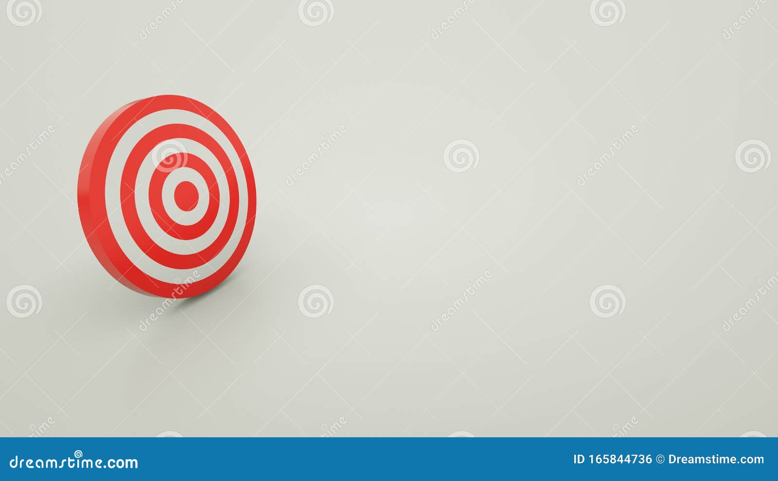 Beautiful White and Red Target 3d Render Stock Illustration ...