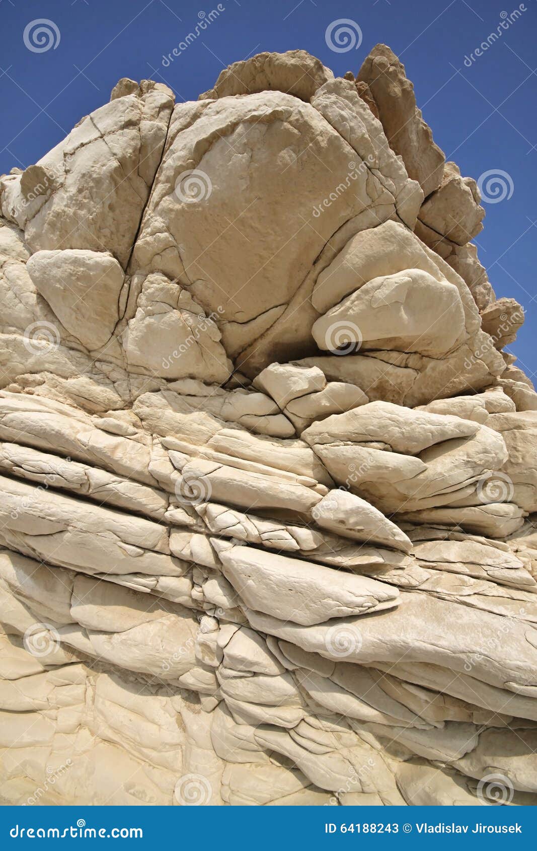 Beautiful White Rock Formations on the Cypriot Coast Stock Image ...