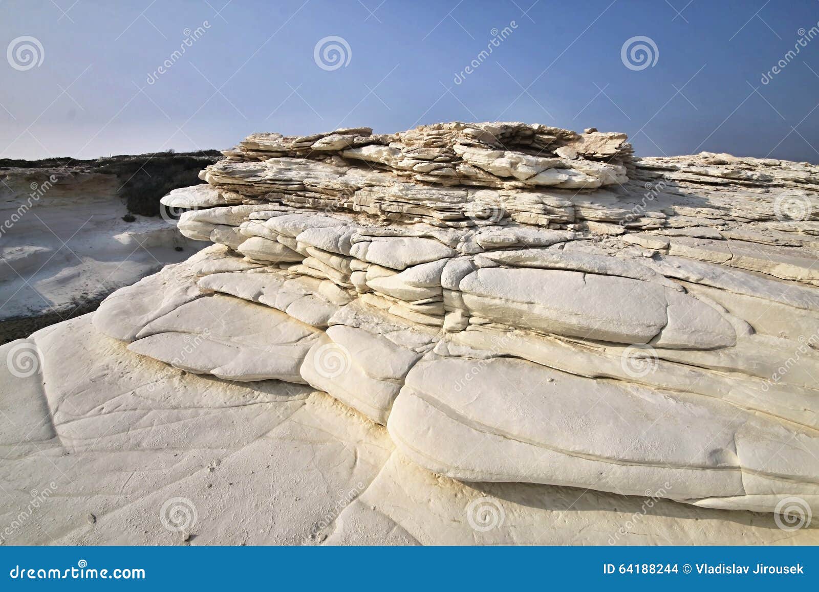 Beautiful White Rock Formations on the Cypriot Coast Stock Photo ...