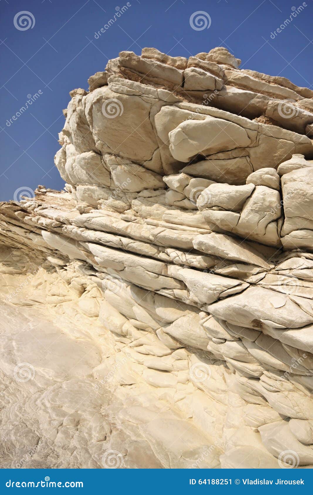 Beautiful White Rock Formations on the Cypriot Coast Stock Image ...