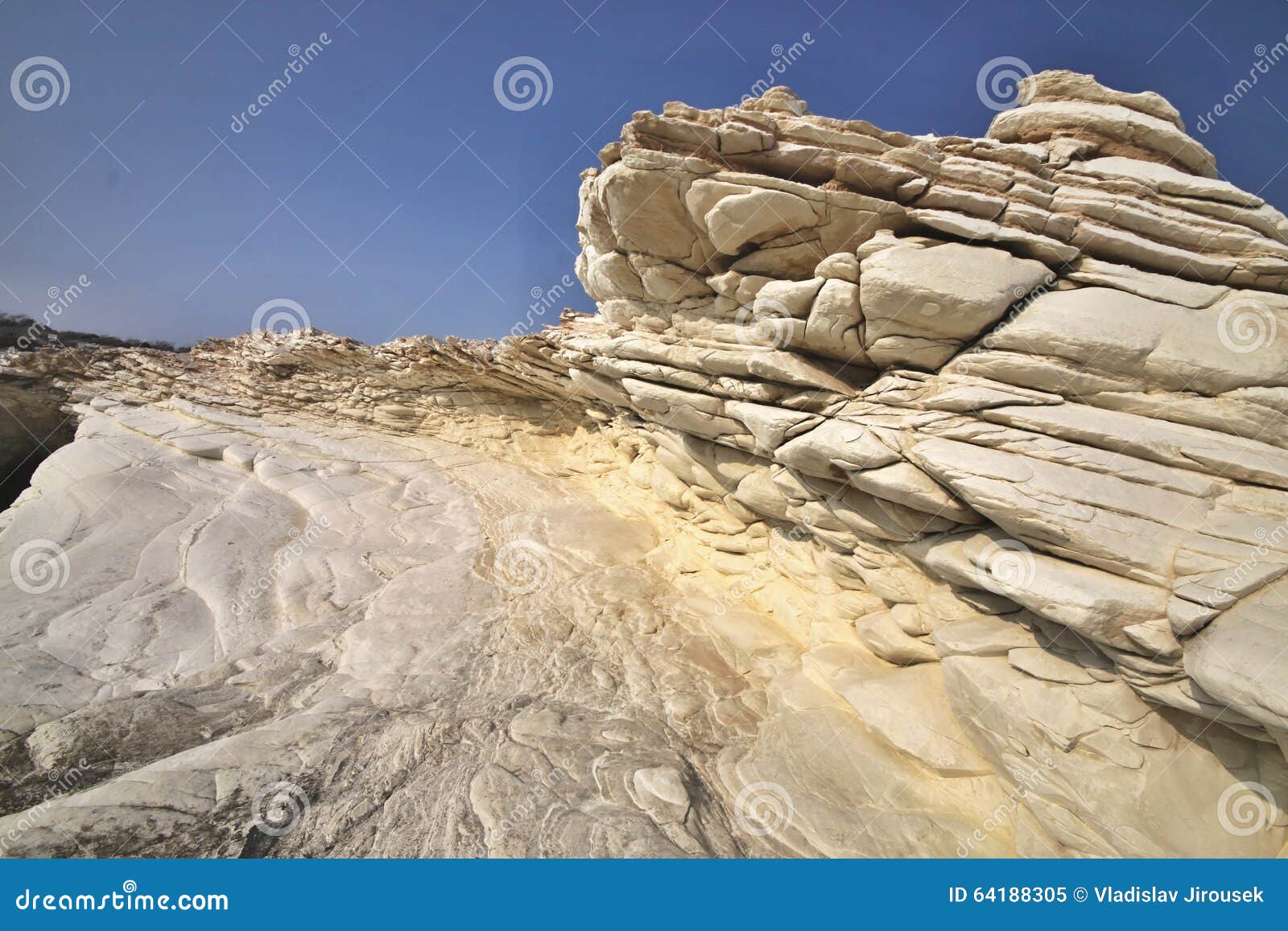 Beautiful White Rock Formations on the Cypriot Coast Stock Image ...