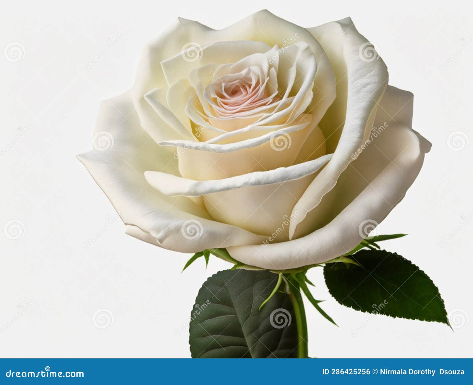 White Rose on a White Background Stock Illustration - Illustration of ...