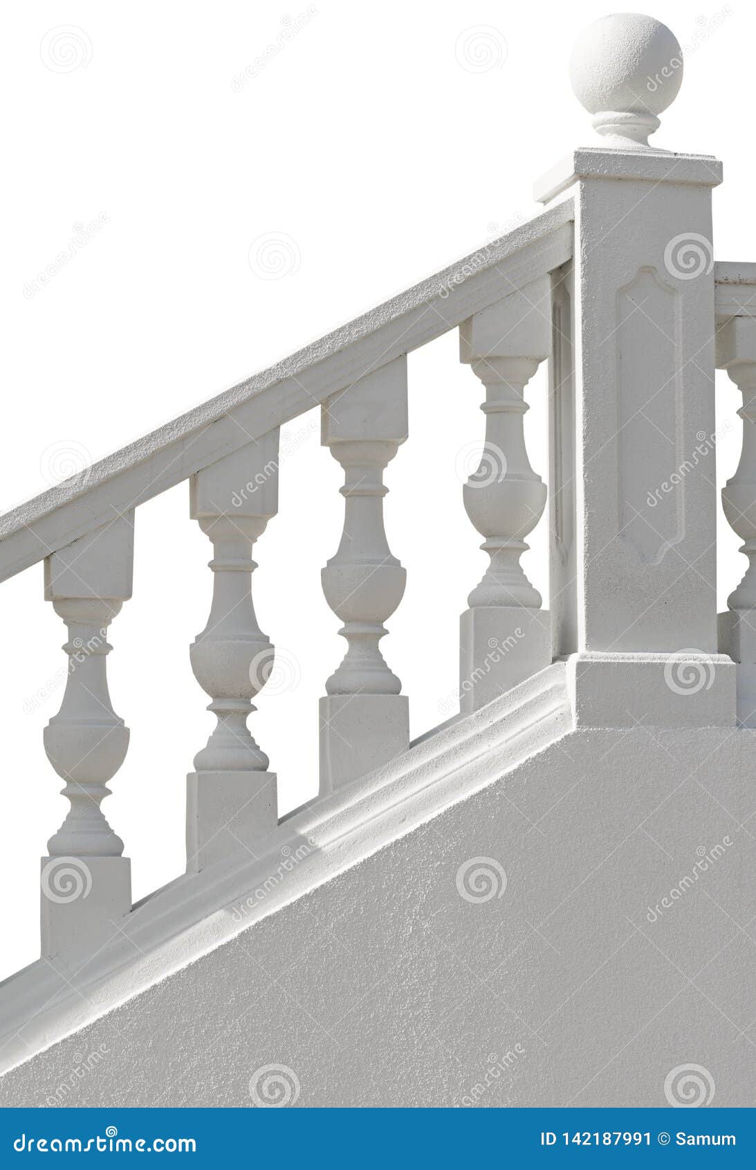 Beautiful White Stone Fence on White Stock Image - Image of wall ...