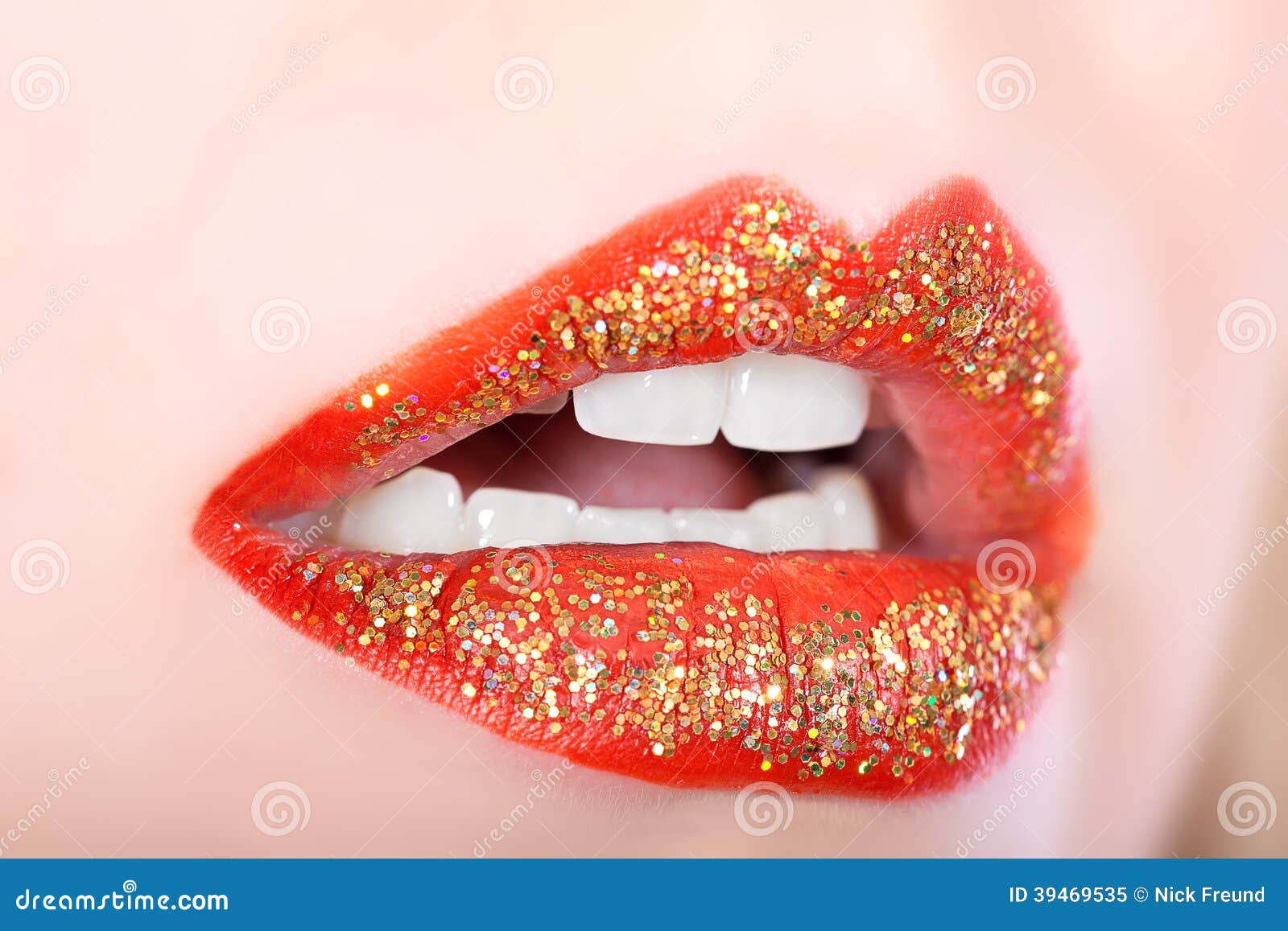 Beautiful White Teeth with Red Mouth Stock Image - Image of girl, clean ...