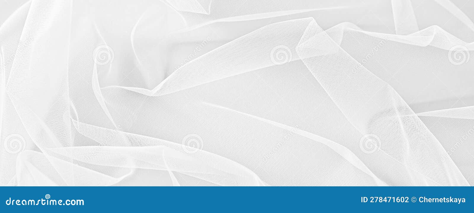 Beautiful White Tulle Fabric As Background, Banner Design Stock Photo ...