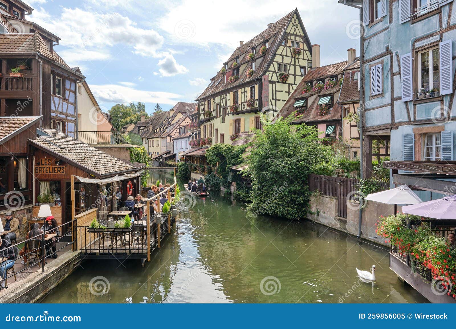 Beautiful Wide View of Petite Venice Situated in Colmar Editorial Image - Image of building ...